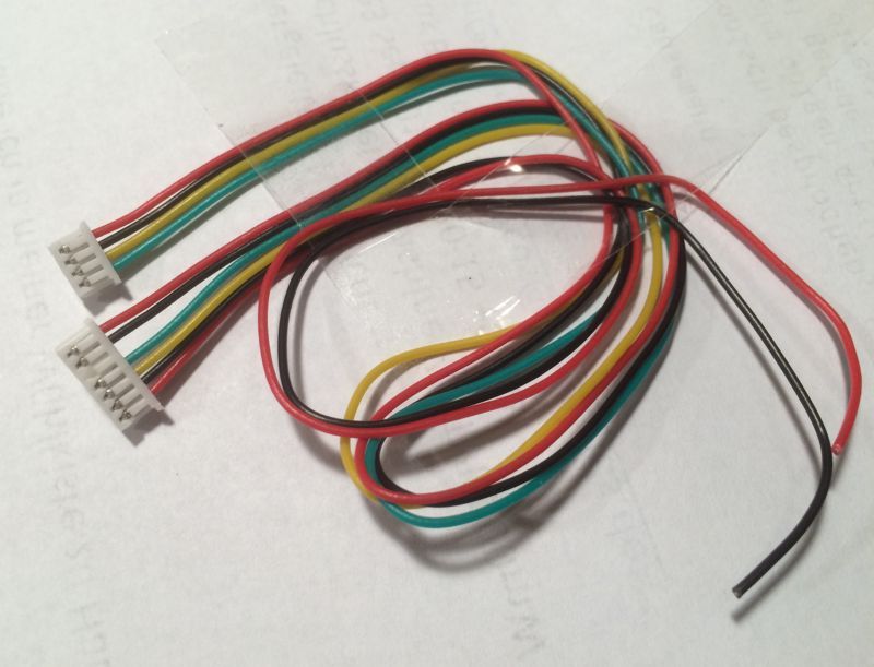 11.1V 4P Female 6P 4P Male Power Cable for FPV, 3,50